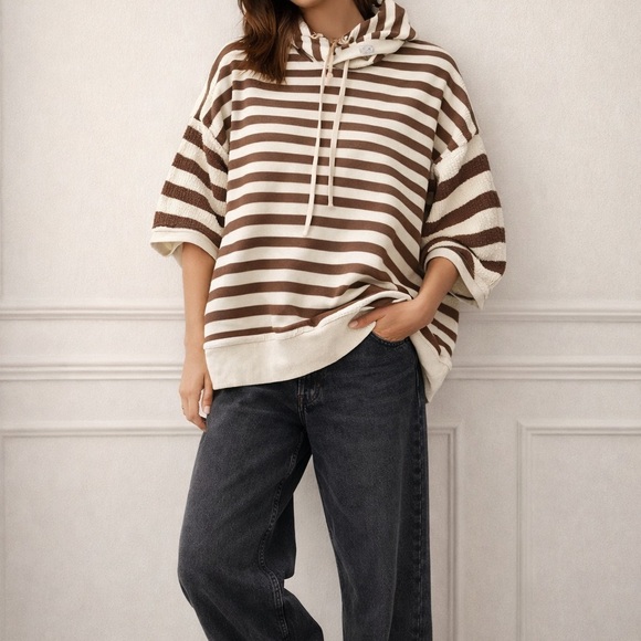 easel | Tops | Nwt Easel Women 2x Pullover Hoodie Cozy Ribbed Stretch ...